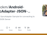 Github Jbeuckm Android Syncadapter Json Server Example Android