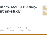 Github Algorithm Seoul 06 Study Algorithm Study