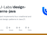 Github Jalau Labs Design Patterns Java This Project Implements Four
