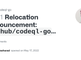 Relocation Announcement Github Codeql Go Moving Into Github Codeql
