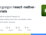 Github Smacgregor React Native Tutorials React Native Projects Based