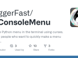 Github Baggerfast Pyconsolemenu A Simple Python Menu In The Terminal