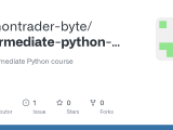 Github Pythontrader Byte Intermediate Python Course An Intermediate