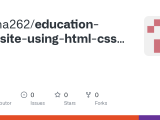 Github Rama262 Education Website Using Html Css Javascript