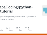 Github Kenapacoding Python Full Tutorial Ini Merupakan Repository