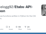 Github Danielogg92 Etabs Api Python Easy To Use Functions Written In
