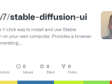 Github Tjdev7 Stable Diffusion Ui A Simple 1 Click Way To Install