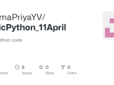 Github Padmapriyayv Basicpython 11april Basic Python Code