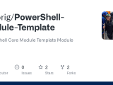 Github Jimbrig Powershell Module Template Powershell Core Module