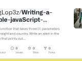 Github Greglop3z Writing A Simple Javascript Function Write A