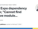 Expo Dependency Error Cannot Find Native Module Expocrypto In Non