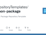 Github Repositorytemplates Python Package Python Package