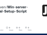Github Gitjoven Win Server Initial Setup Script