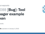 Bug Tool Manager Example Broken Issue 22088 Matplotlib
