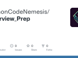 Github Pythoncodenemesis Interview Prep