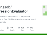 Github Codingseb Expressionevaluator A Simple Math And Pseudo C