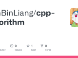 Github Junbinliang Cpp Algorithm
