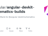 Github Angular Angular Devkit Schematics Builds Build Artifacts For