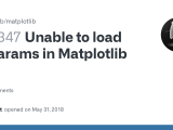 Unable To Load Rcparams In Matplotlib 2 2 Issue 11347 Matplotlib