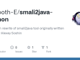 Github Smooth E Smali2java Python A Python Rewrite Of Smali2java