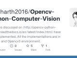 Github Siddharth2016 Opencv Python Computer Vision Problems