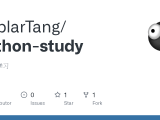Github Poplartang Python Study Python学习