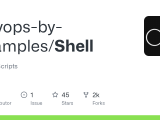 Github Devops By Examples Shell Schell Scripts