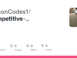 Github Pythoncodes1 Competitive Programming