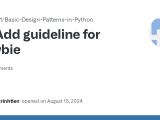 Add Guideline For Newbie Issue 1 Xuanda21 Basic Design Patterns In