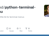 Github Boxed Python Terminal Menu Simple Little Lib For Terminal Menus
