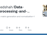Github Rashedshah Data Preprocessing And Normalization In Machine
