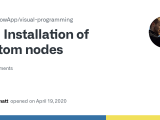 Installation Of Custom Nodes Issue 67 Pyworkflowapp Visual