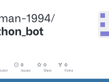 Github Roman 1994 Python Bot