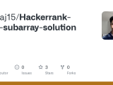 Github Tekraj15 Hackerrank Java Subarray Solution