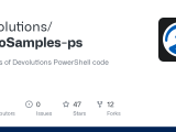 Github Devolutions Devosamples Ps Samples Of Devolutions Powershell Code