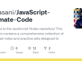 Github Dpvasani Javascript Ultimate Code Welcome To The Javascript