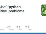 Github Alexyho9 Python Practice Problems