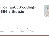 Github Coding Man666 Coding Man666 Github Io 学习笔记