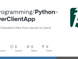 Github Asprogramming Python Serverclientapp App That Transfers Files