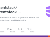 Github Contentstack Contentstack Metalsmith Example An Example