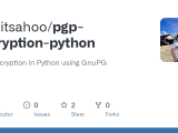Github Sumitsahoo Pgp Encryption Python Pgp Encryption In Python