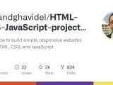 Github Sahandghavidel Html Css Javascript Projects For Beginners New
