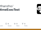 Github Jonathanzho Runtimeexectest