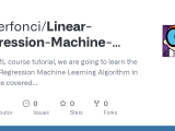 Github Coderfonci Linear Regression Machine Learning Algorithm In