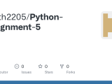 Github Rejith2205 Python Assignment 5