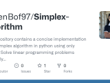 Github Rayenbof97 Simplex Algorithm This Repository Contains A