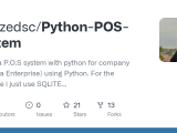 Github Zerozedsc Python Pos System I Make A P O S System With Python