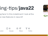 Github Spring Tips Java22 Hi Spring Fans In This Installment I