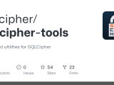 Github Sqlcipher Sqlcipher Tools Tools And Utilities For Sqlcipher