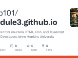 Github Sep101 Module3 Github Io Assignment For Coursera Html Css